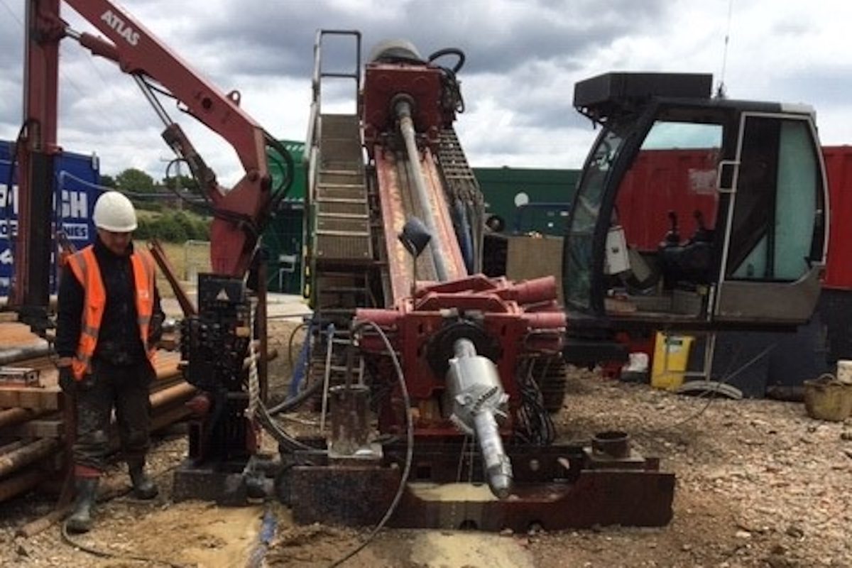 Drilling operation helps utility protect medieval monks path | Envirotec